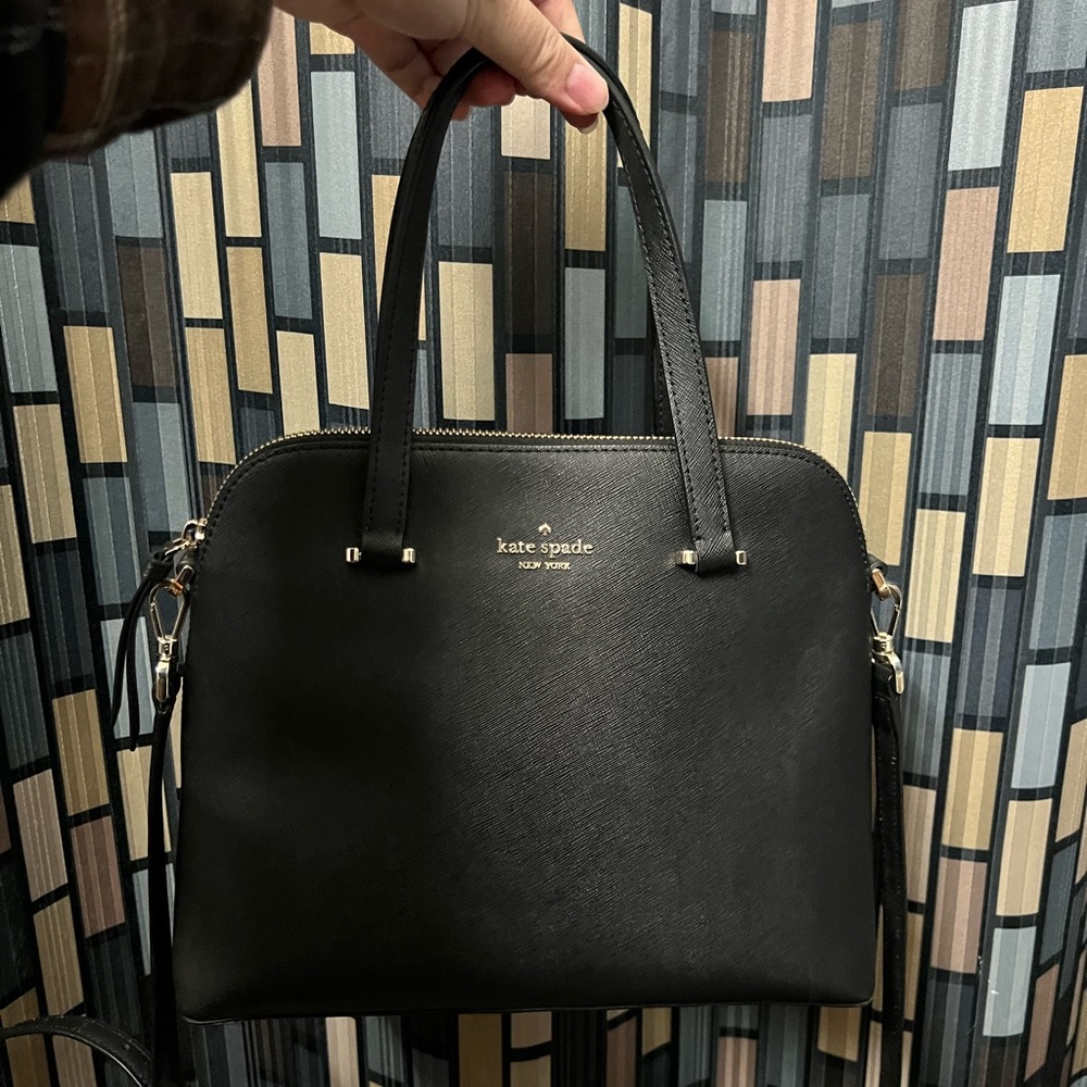 Black Kate Spade Maude Medium Dome Satchel - Gem